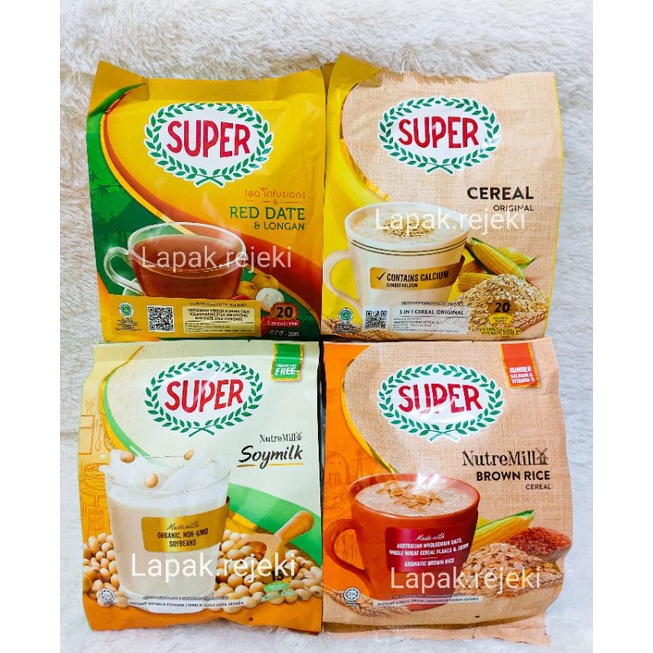 Jual Super Instant 3in1 Cereal All In One Natural Flavour / Super ...