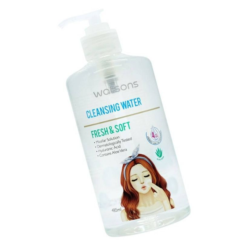 Jual Watsons Cleansing Water Fresh & Soft 485ml | Shopee Indonesia