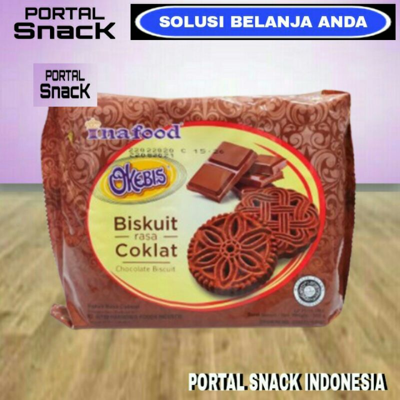 Jual OKEBIS Inafood Biskuit Coklat 300 gram | Shopee Indonesia