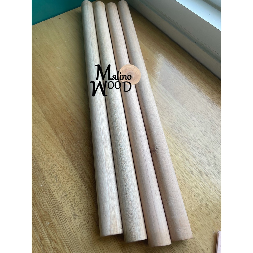 Jual Dowel Kayu Macrame Kayu Stik Bulat Diameter 2 Cm Panjang 200 Cm ...