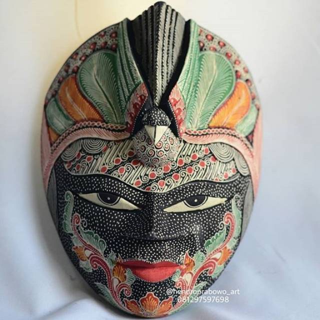 Jual Topeng Kayu Batik Tulis canting | Shopee Indonesia