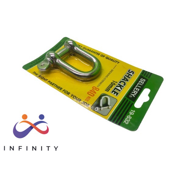 Jual Bow Shackle / Segel Omega Sellery 10mm Powertec Kapasitas 840 Kgs ...