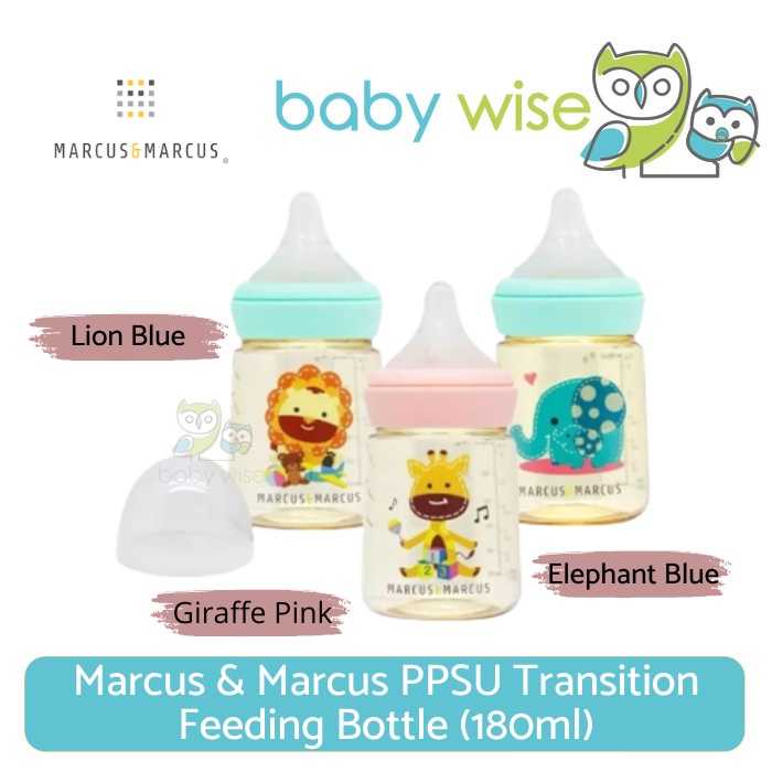 Jual Marcus & Marcus PPSU Transition Feeding Bottle (180ml) | Shopee Indonesia
