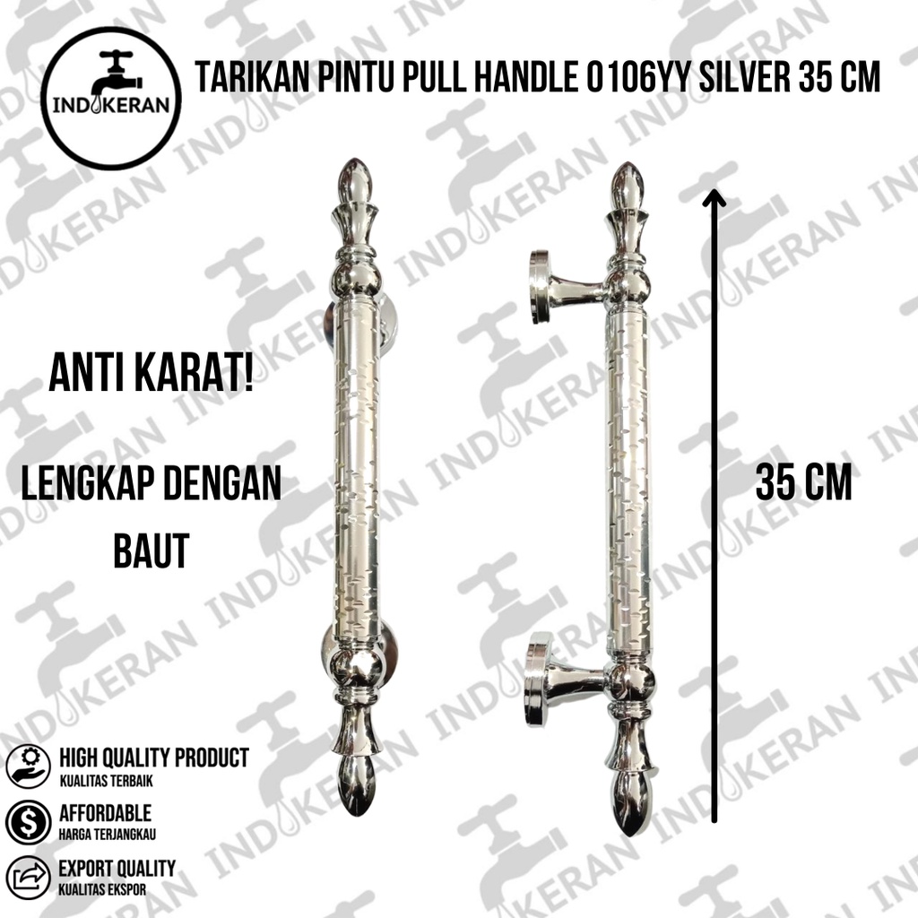 Jual INDOKERAN - Tarikan Pintu Pull Handle 0106YY Silver 35 CM | Shopee ...