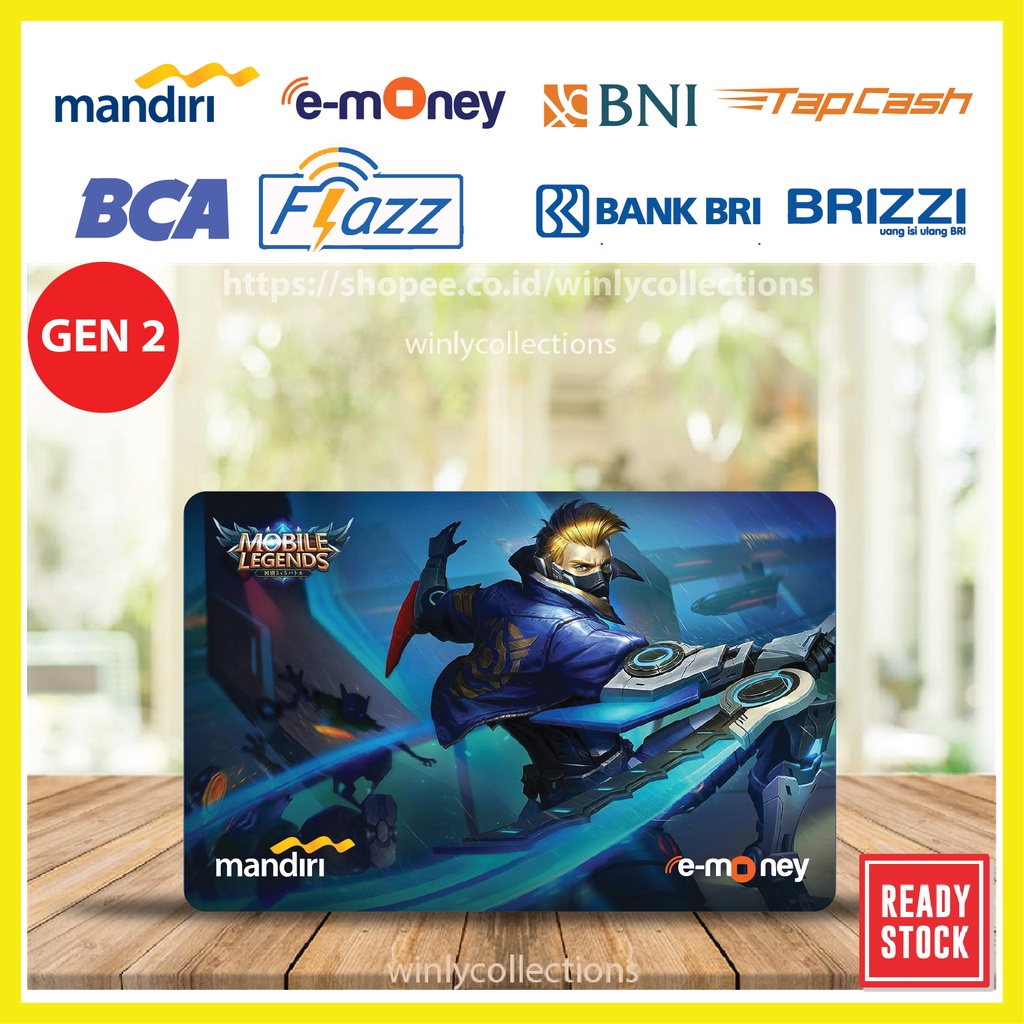 Jual Emoney Gambar Games Mobile Legends Burst Damage Mandiri BCA Flazz ...