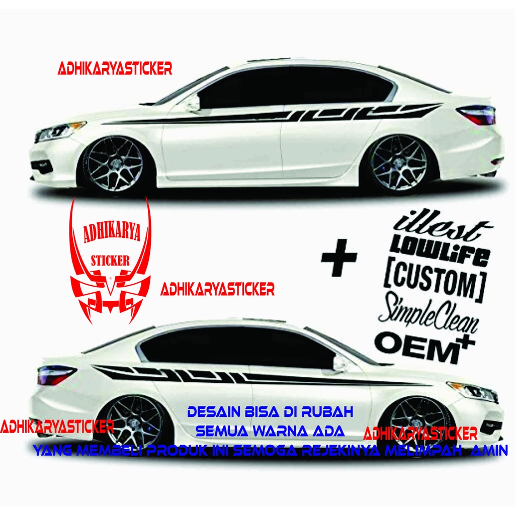 Jual STIKER MOBIL SEDAN VIOS TOYOTA HONDA SUZUKI NISSAN DAIHATSU SEDAN ...