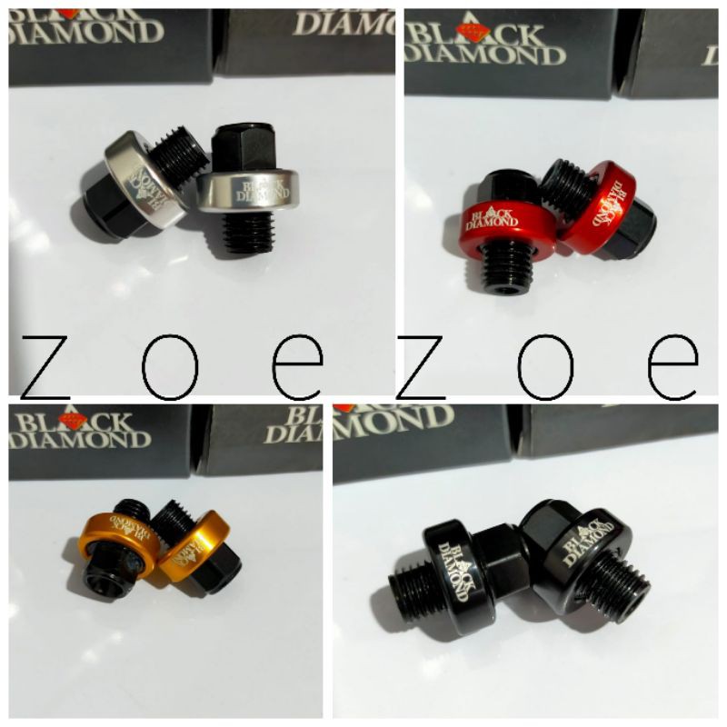 Jual Baut spion nmax 2020 / 2021 black diamond baut tutup lubang spion ...