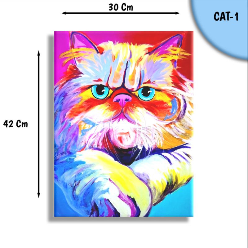 Jual Poster wall Art Kucing Abstrak 30 x 40 | Shopee Indonesia