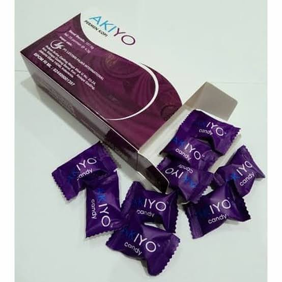 Jual Permen AKIYO Original, Distributor Resmi 1Box Isi 25 Pcs | Shopee ...