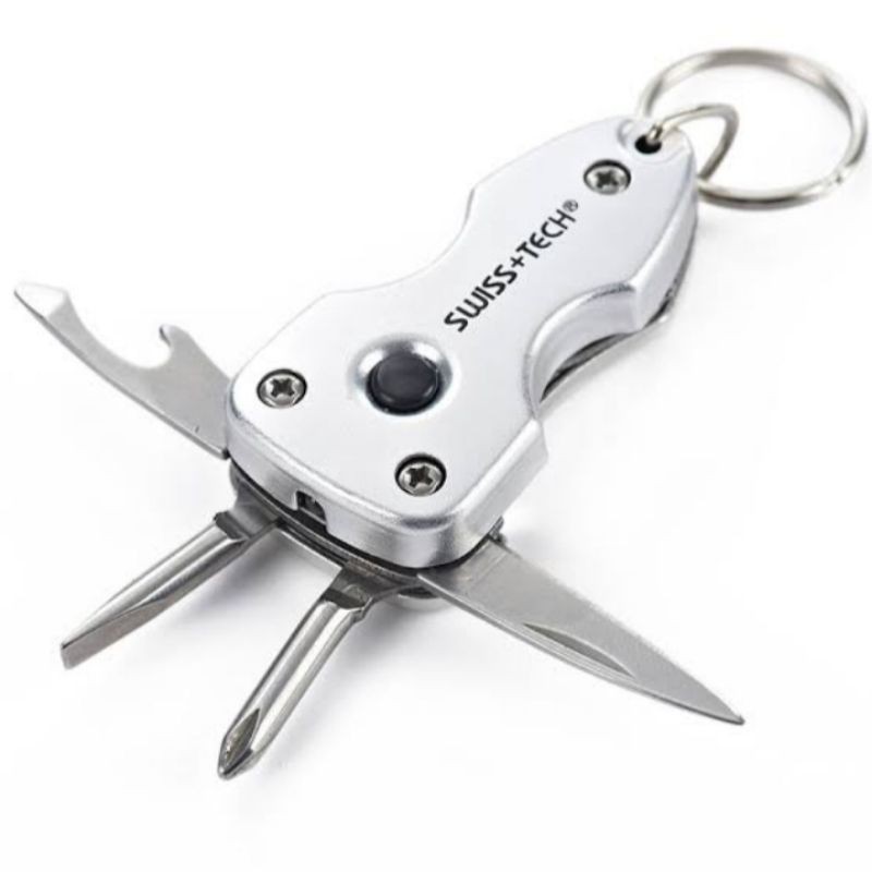 Jual Key Ring Swiss Tech Multitool Survival Kit Outdoor | Shopee Indonesia