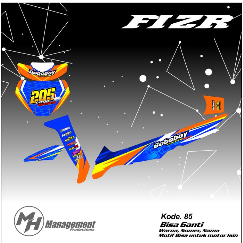 Jual Decal/Sticker FIZ R Fullbody, Otajet Glossy/ Doff (Desain Bebas ...