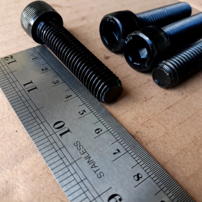 Jual BAUT L M12X50 (5CM) BAJA FULL DRAT / BAUT L BAJA M12 X 50 GRADE 12.9 / BAUT L BAJA M12 ...