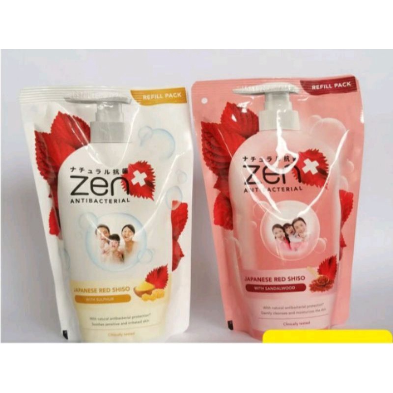 Jual ZEN ANTIBACTERIAL BODY WASH REFILL 400ml | Shopee Indonesia