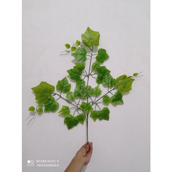 Jual Daun Anggur Tangkai Hijau Muda Hiasan Dekorasi Taman Rumah Cafe ...