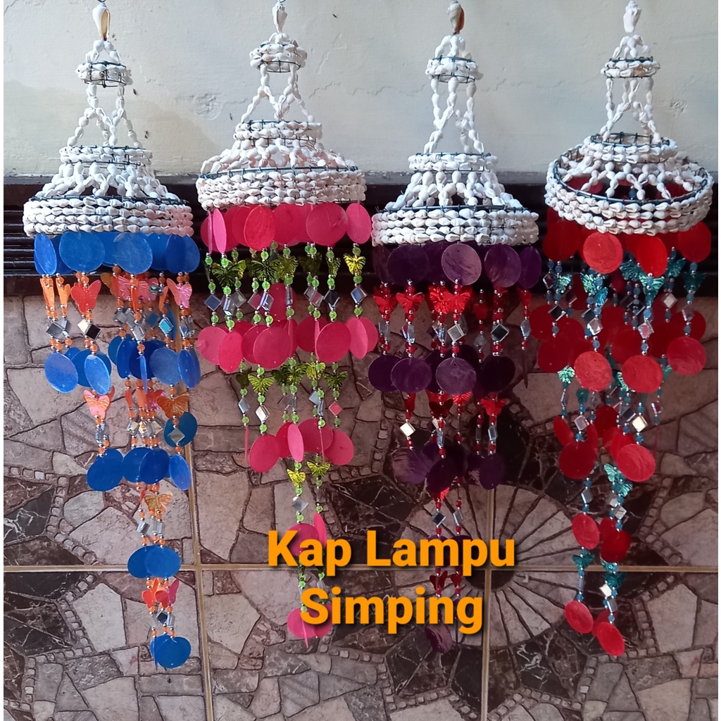 Jual Hiasan Kap Lampu Kerang Simping | Shopee Indonesia