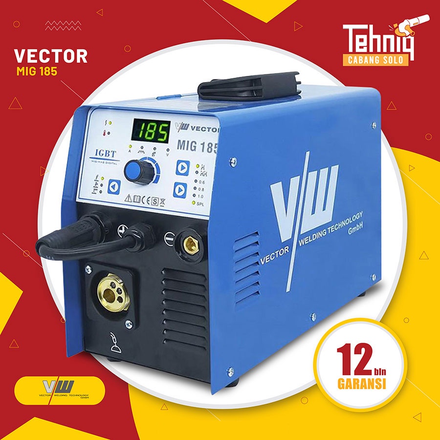 Jual Mesin Las Listrik / Trafo Las VECTOR MIG 185 Gas & Gasless Welding ...
