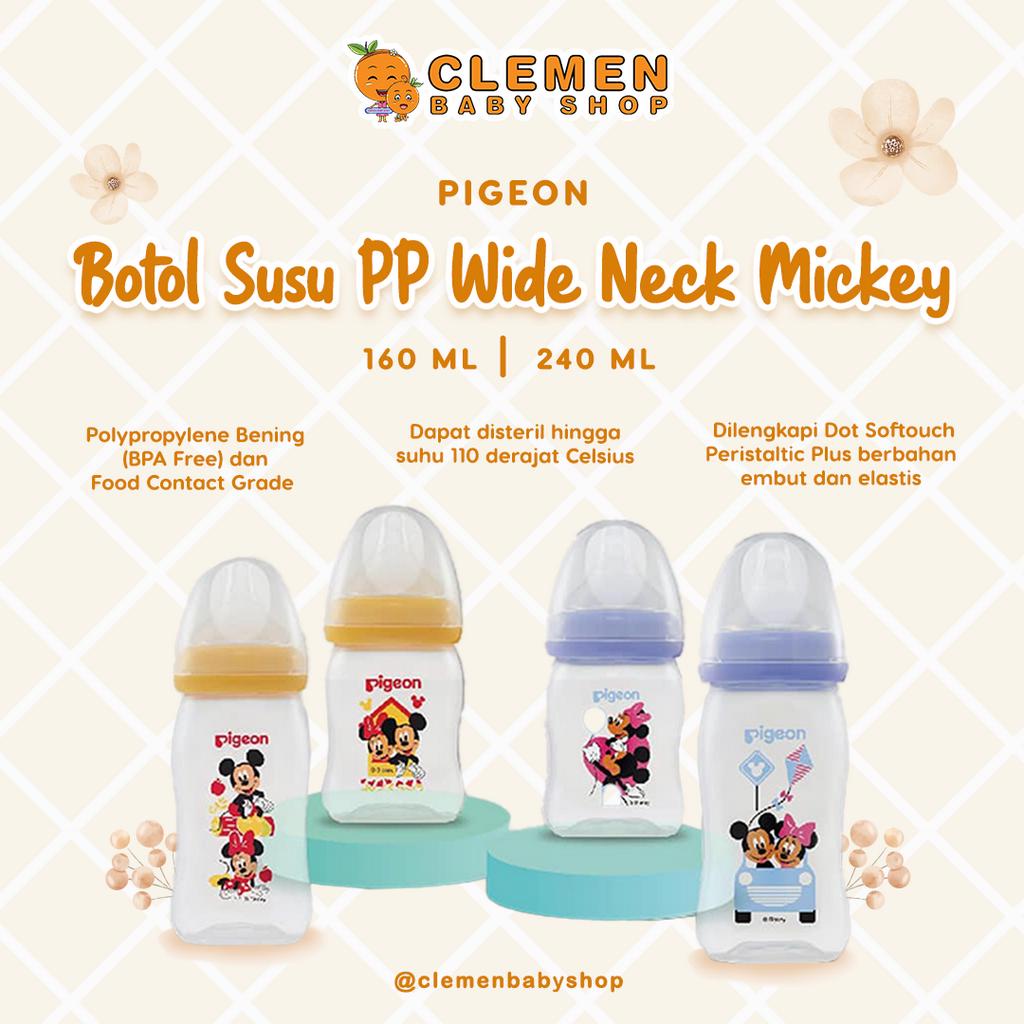 Jual Pigeon Botol Susu PP Wide Neck Mickey | Shopee Indonesia