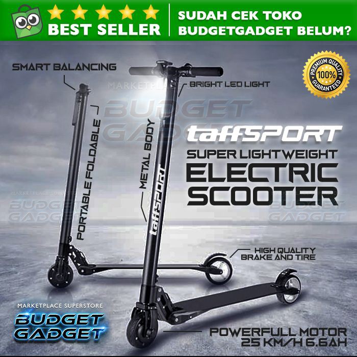 Jual Skuter Elektrik Lightweight Carbon Fiber Scooter / Otopet Listrik ...