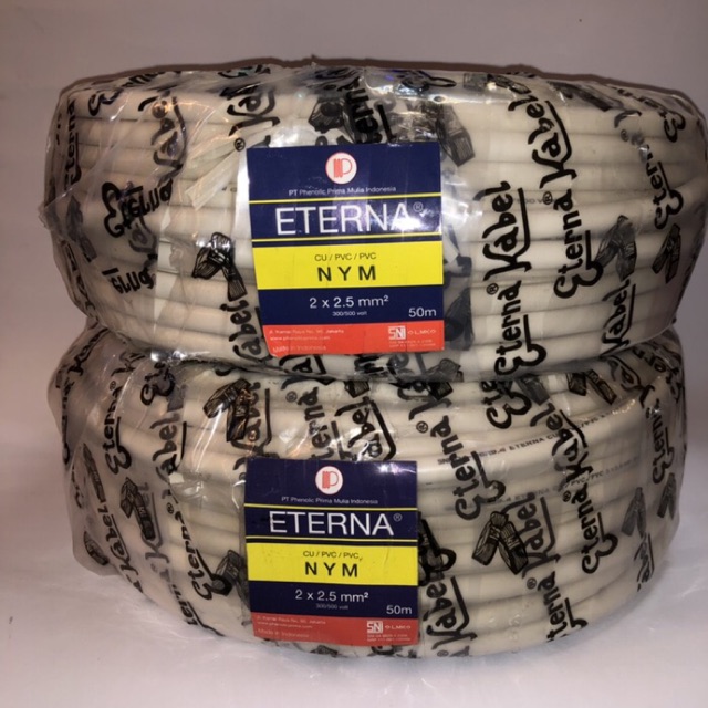Jual KABEL LISTRIK ETERNA NYM 2x2,5 | Shopee Indonesia