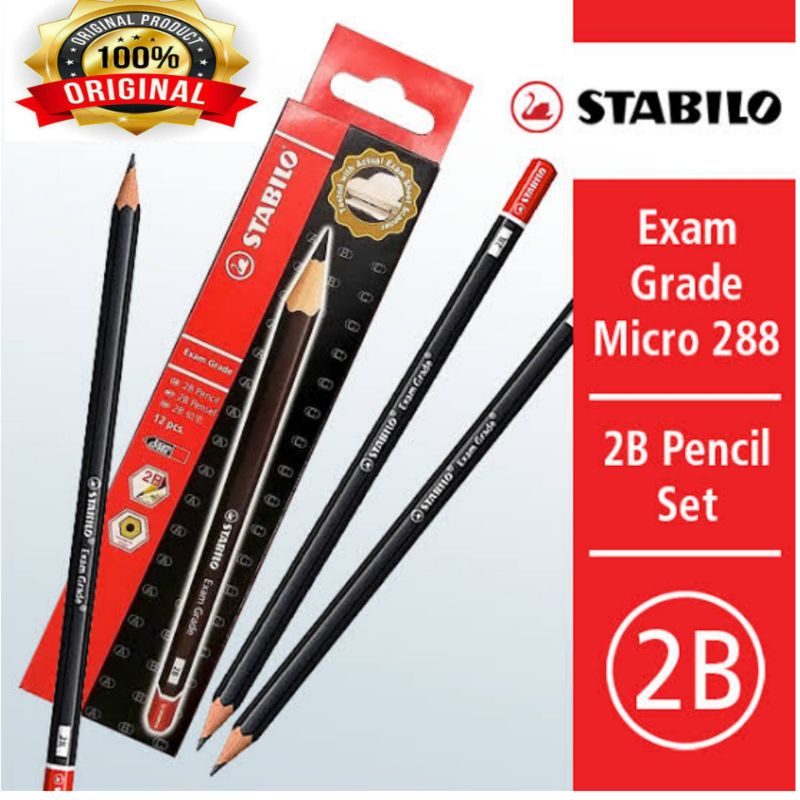 Jual Pensil 2B STABILO Exam Grade 288 ( 100% Original ) | Shopee Indonesia