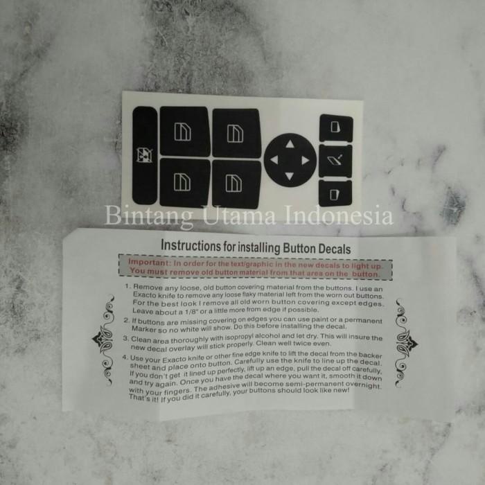 Jual Sticker Power Window Switch Mercedes Mercy W204 W212 C200 E200 ...