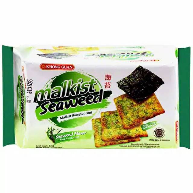 Jual Khong Guan Biskuit Malkist Seaweed - Biskuit KhongGuan Malkist ...