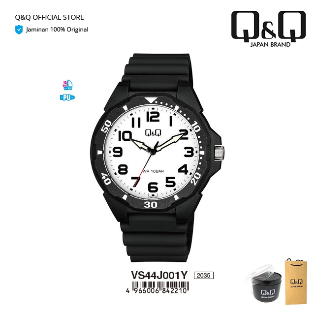 Jual Q&Q QnQ QQ Original Jam Tangan Pria Fashion Analog Karet - VS44 ...