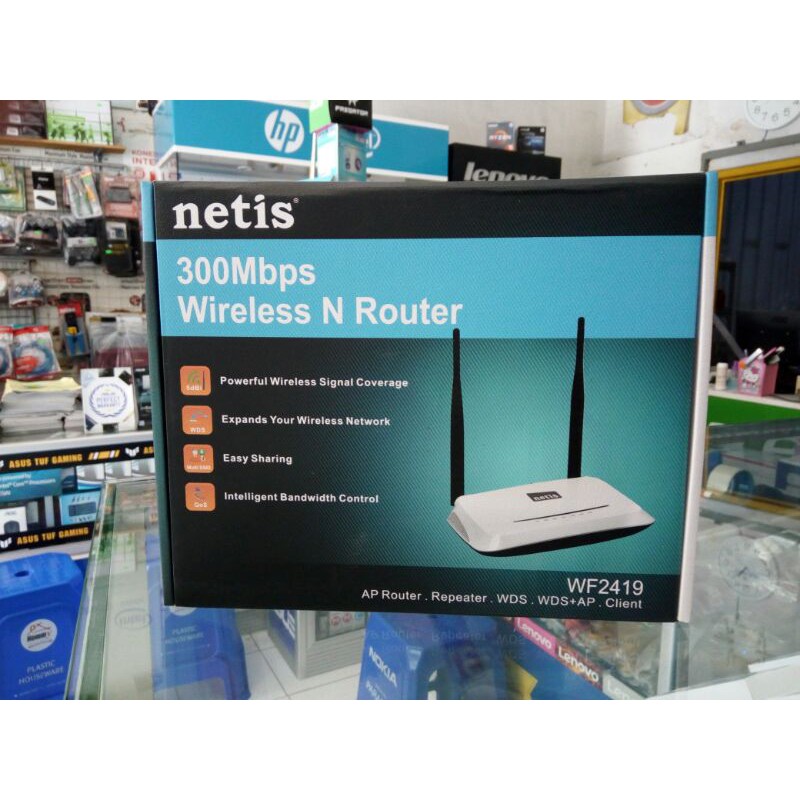 Jual Netis WF-2419 300Mbps Wireless N Router (RT/RW Net) | Shopee Indonesia