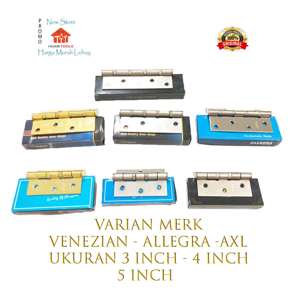 Jual Engsel Pintu Jendela Tebal Varian Ukuran + Merk VENEZIA - ALLEGRA ...