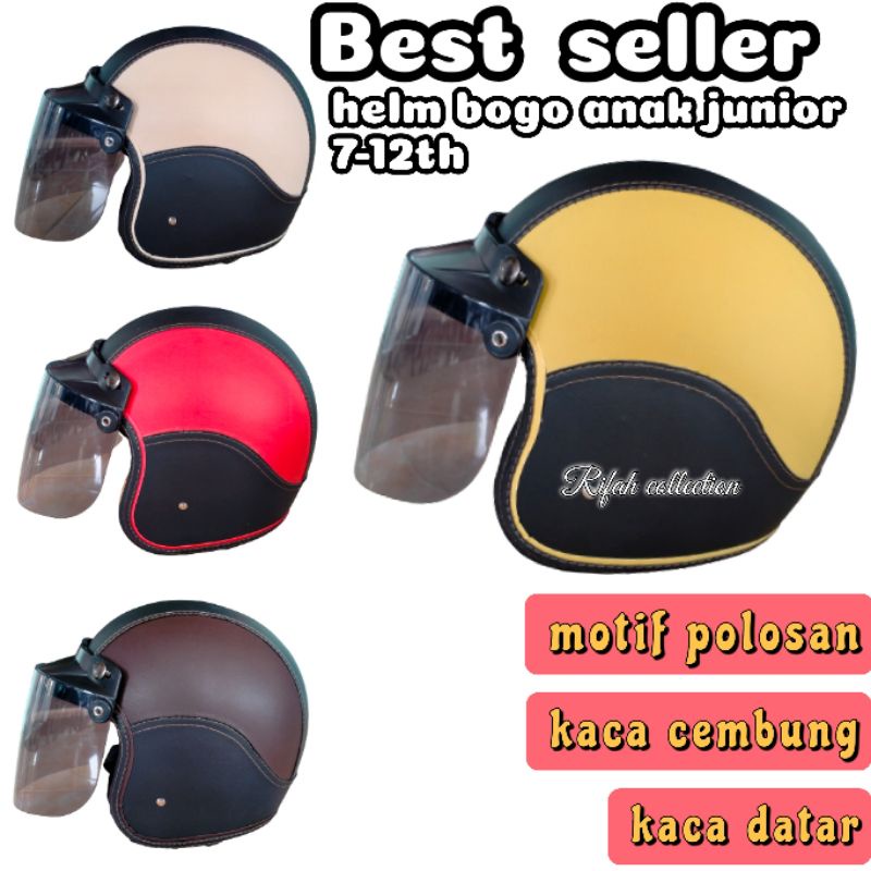 Jual HELM BOGO ANAK JUNIOR POLOS 7-12TH,HELM ANAK,HELM ANAK MOTIF POLOS ...