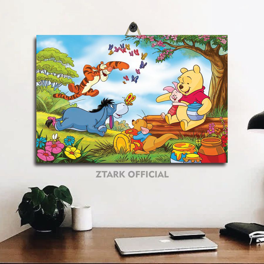 Jual POSTER RUANG KARTUN WALLPAPER GAMBAR WINNIE THE POOH LUCU 20X30 ...