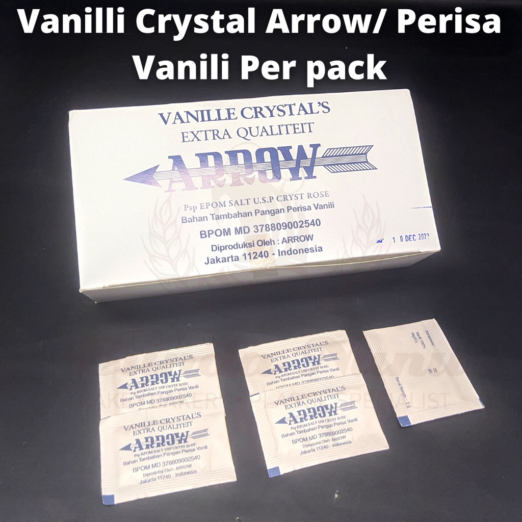 Jual Vanilli Crystal Arrow/ Perisa Vanili Per Box | Shopee Indonesia