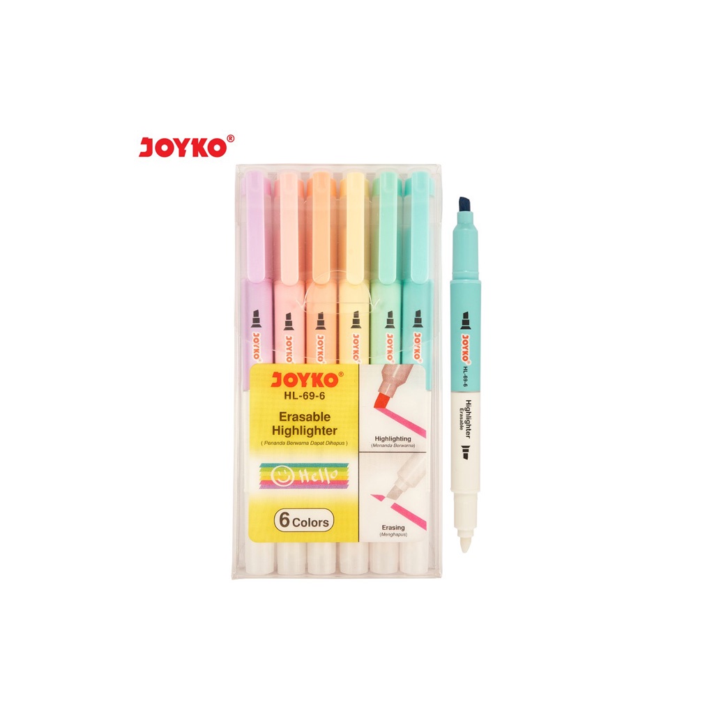 Jual JOYKO STABILO PASTEL ERASEABLE SET 6PCS | Shopee Indonesia