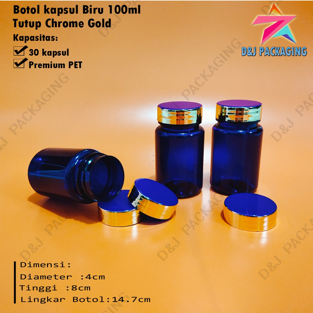 Jual Botol kapsul isi 30/Botol kapsul 100ml + Plug Inner | Shopee Indonesia