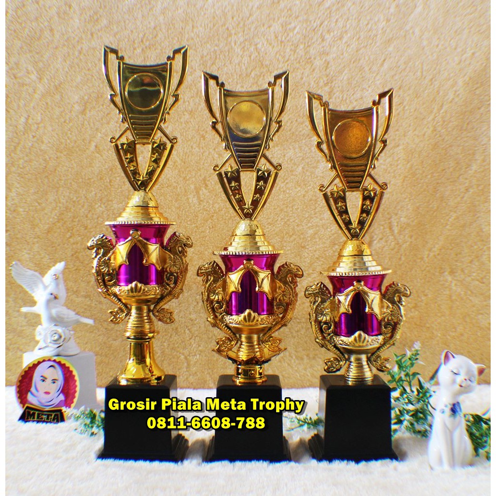 Jual PIALA/TROPHY SET 123 GOLD MURAH GROSIR PIALA PADANG MTQ WISUDA TK LOMBA TARI BOLA VOLLY ...