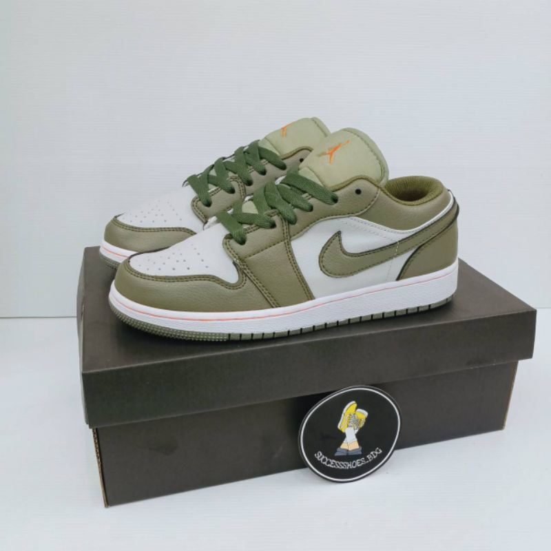 Jual Sepatu Nike Jordan 1 Low Military Themed Olive Green Original Bnib ...