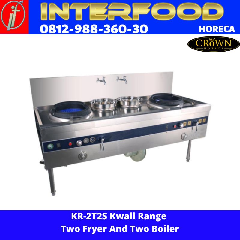 Jual KR-2T2S KWALI RANGE WITH BLOWER 2 BURNER + 2 SUP RING CROWN HORECA | Shopee Indonesia