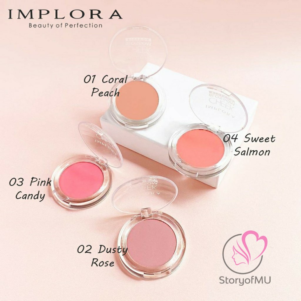 Jual [BPOM] IMPLORA Cheek Blossom Blush On 3.5gr | Shopee Indonesia