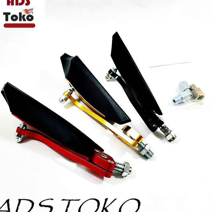 Jual Spion Batman Putar 360 Derajat Alevo Honda Yamaha Gagang Besi CNC ...