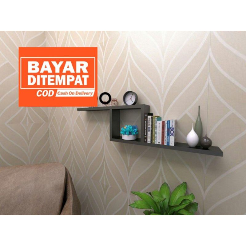 Jual RAK DINDING MINIMALIS DEKORASI DINDING KAYU TEMPEL | Shopee Indonesia