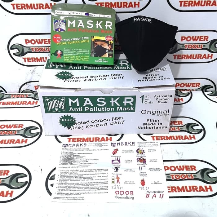 Jual Masker Karbon Filter Aktif MASKR SHORT Active Anti Debu Polusi ...