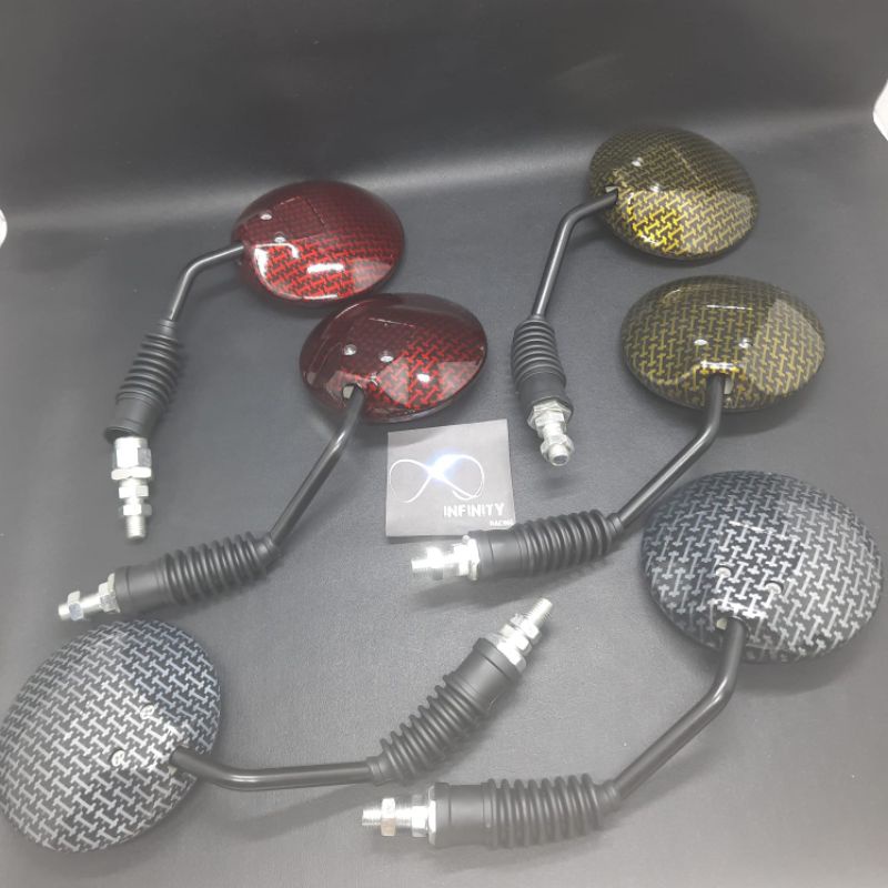 Jual Spion Scoopy Lipat Karbon Spion Bulat Carbon Warna Kaca Spion ...