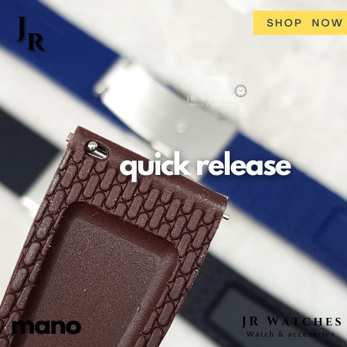 Jual Rubber Strap Tali Jam Tangan Karet Smartwatch MANO Hitam Coklat ...