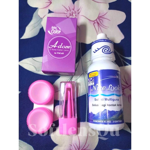 Jual Paket Softlens Adore Tone 1 dan Tone 2 Normal Dia 14,4mm + Air ...