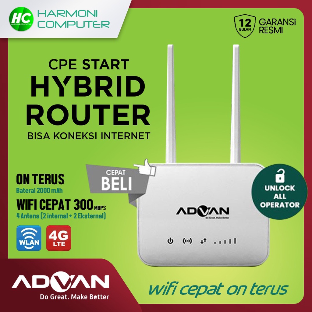 Jual Advan CPE Router Modem Wifi Hybrid 300Mbps | Shopee Indonesia