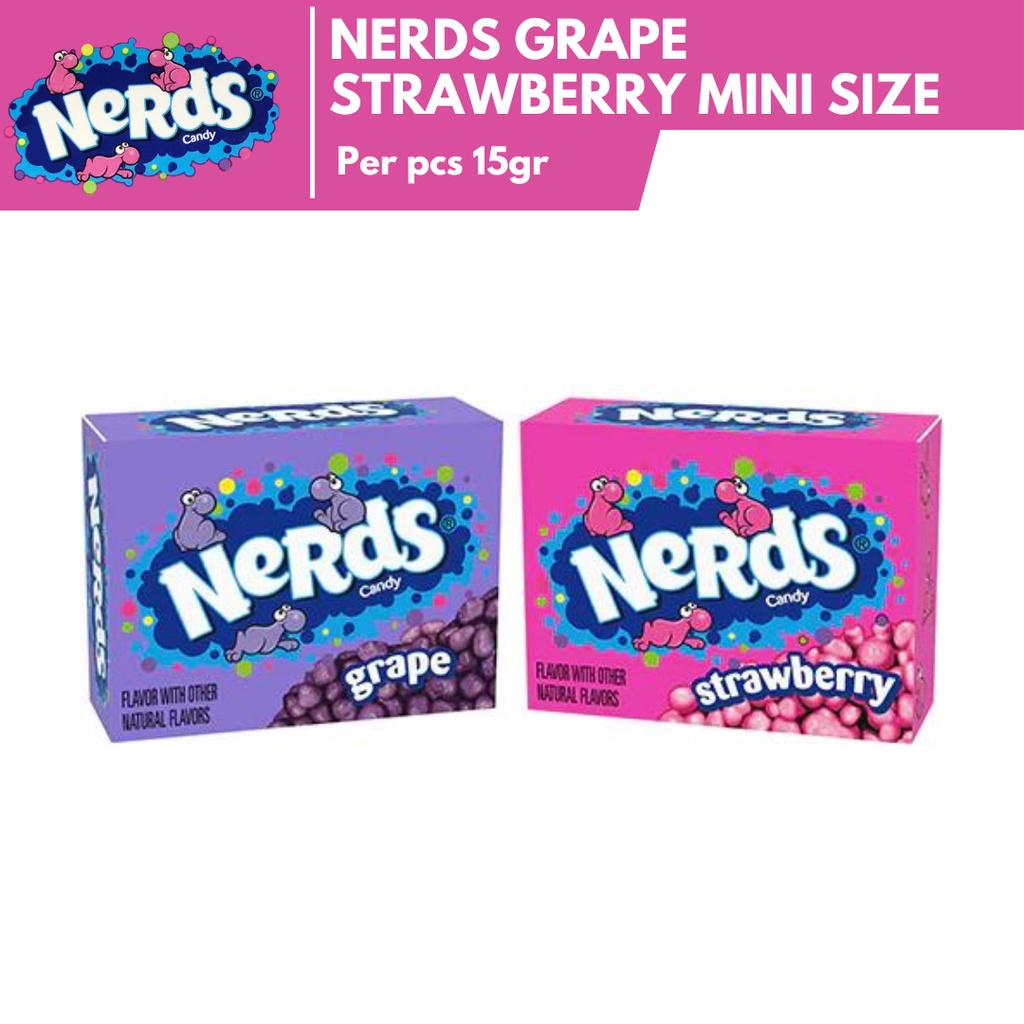 Jual PERMEN NERDS CANDY GRAPE STRAWBERRY PERMEN IMPORTf | Shopee Indonesia