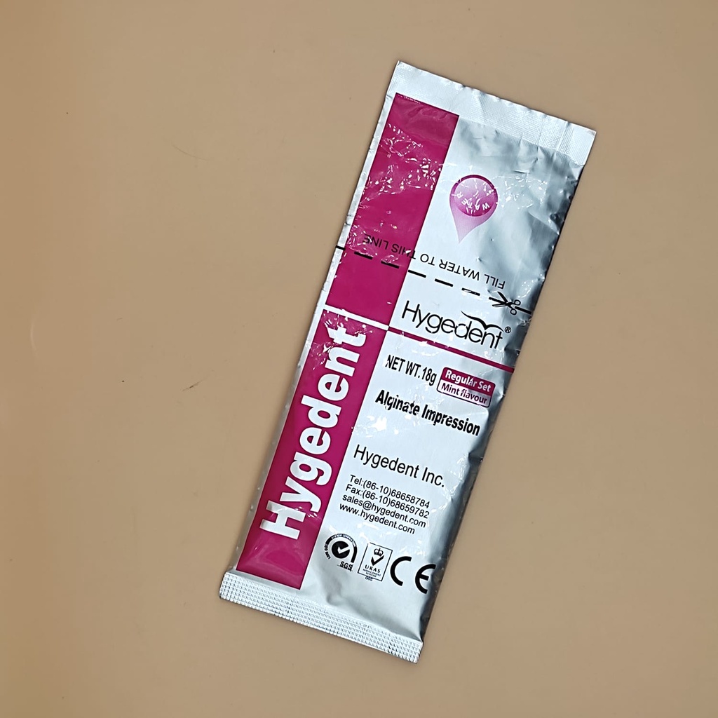 Jual DENTAL ALGINATE HYGEDENT REGULER SET / ALGINAT / BAHAN CETAK GIGI ...