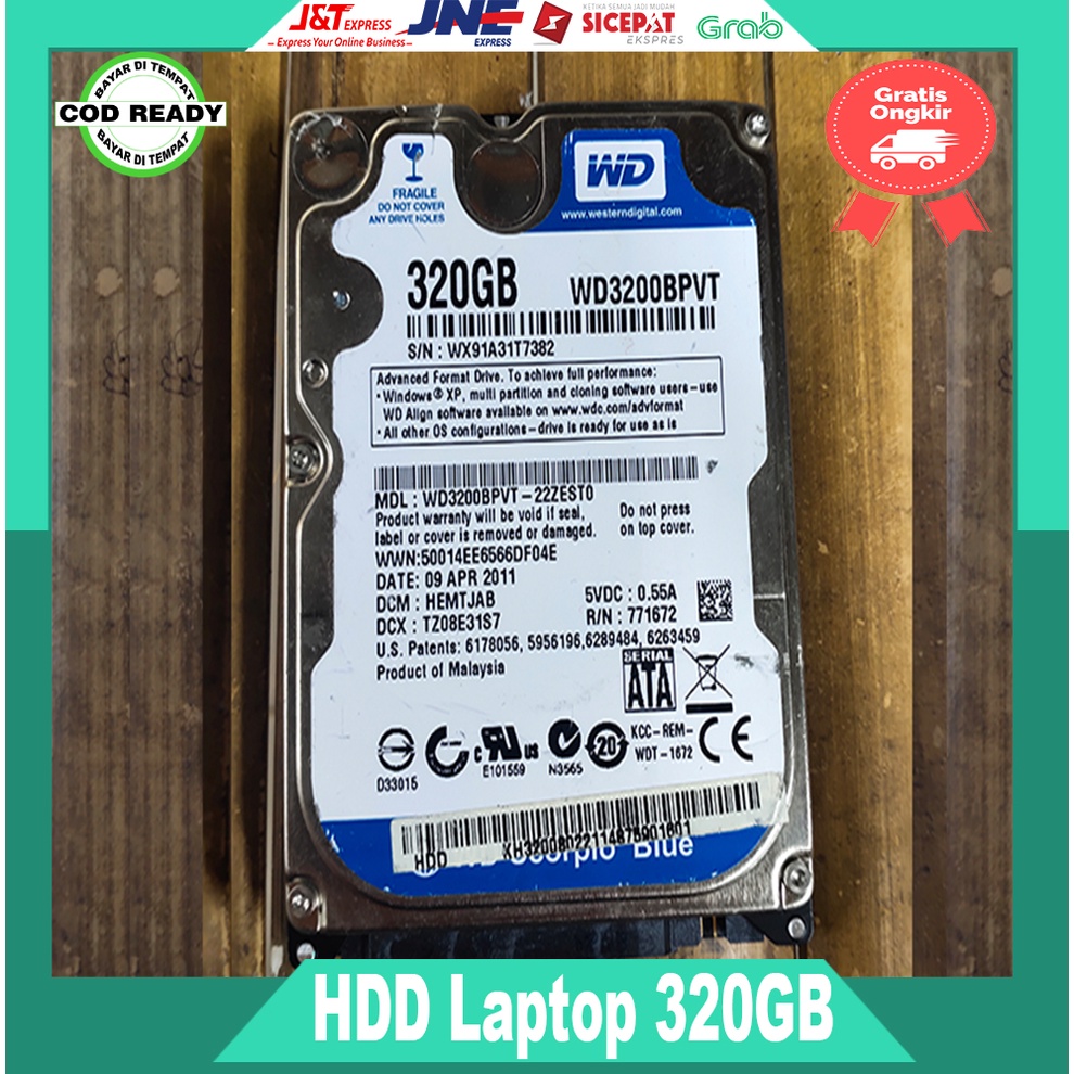Jual Harddisk Internal Laptop 320GB HDD Hardisk Laptop | Shopee Indonesia