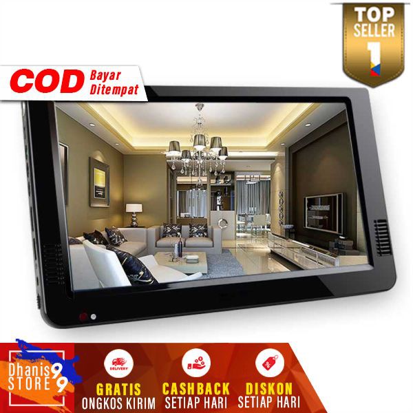 Jual Portable TV Monitor MIni 10 Inch DVB-T2+Analog Televisi Portabel ...