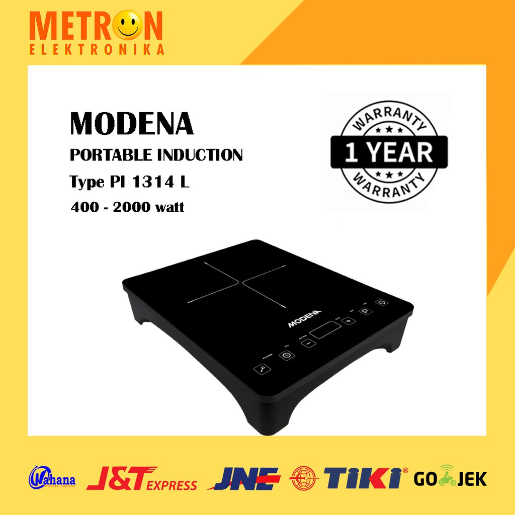 Jual MODENA PI 1314 L PORTABLE INDUCTION + PANCI / KOMPOR INDUKSI ...